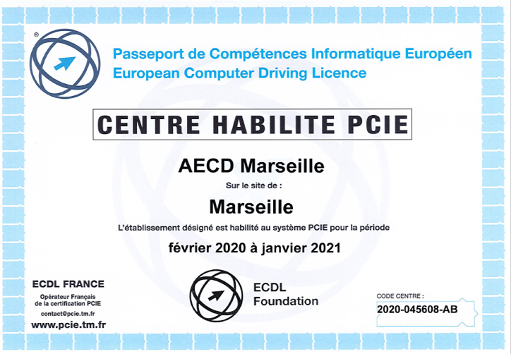 LE ICDL / PCIE POUR LES ENTREPRISES – Aecd Ultramarin